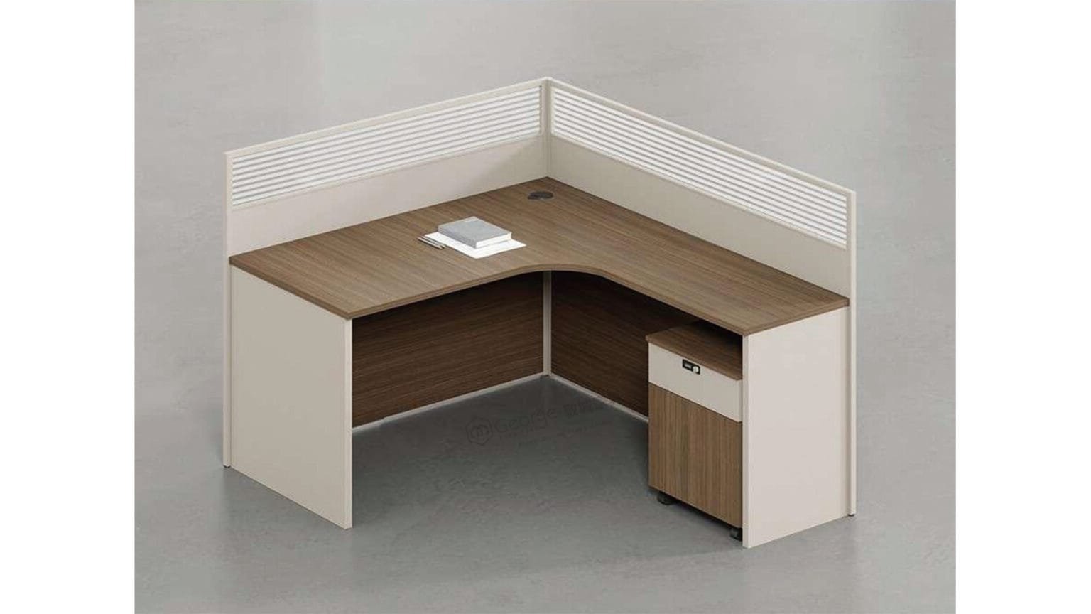 L-Shaped Office Workstation - George's Furniture Foshan
