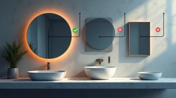 How High Should a Mirror Be? The Standard Mirror Height & Placement ...